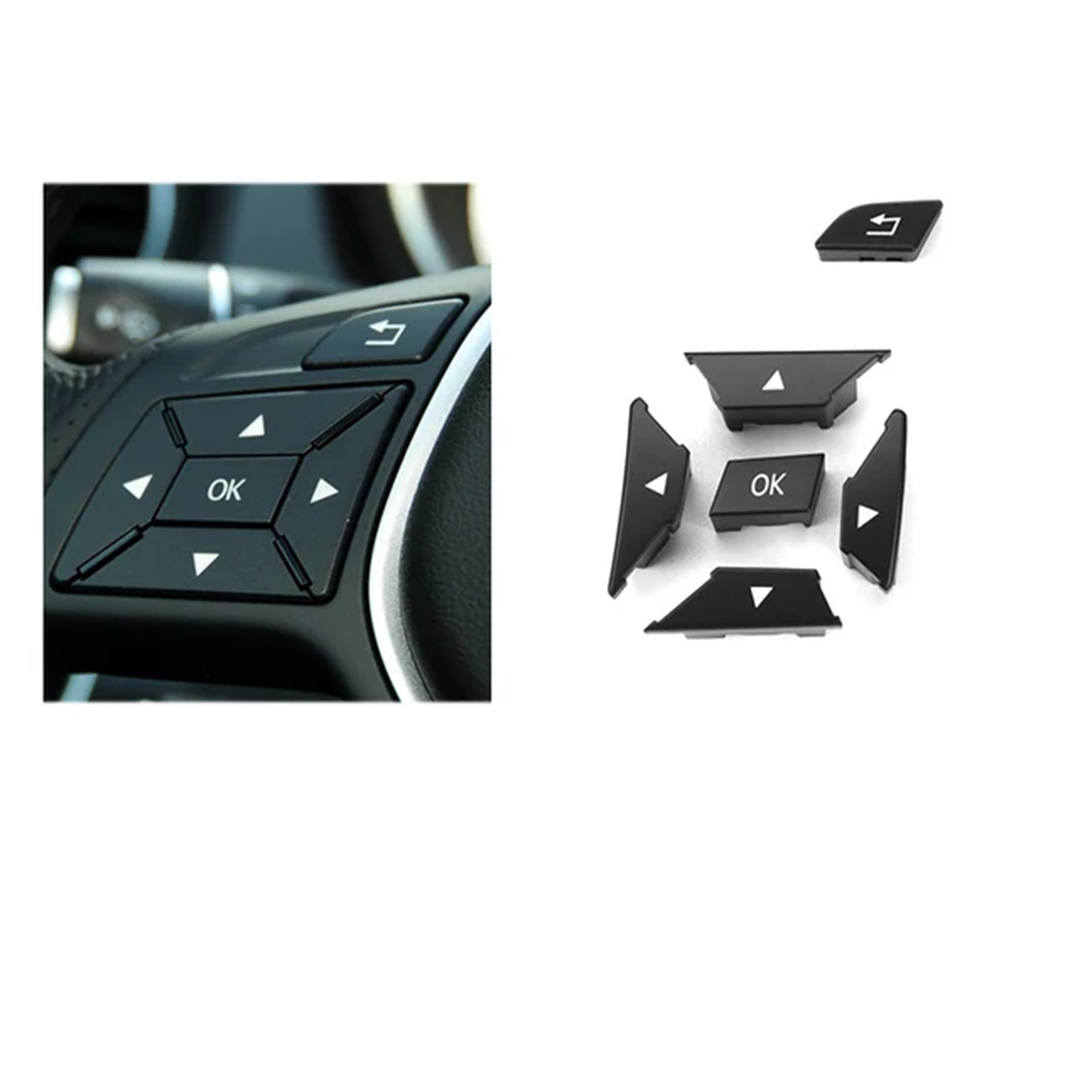 Buy Black Left and Right Steering Wheel Buttons Mercedes Benz C-Class ...