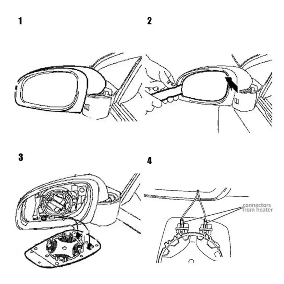 Buy Left Side Rear View Mirror Glass For MINI Countryman R60 Crossover ...