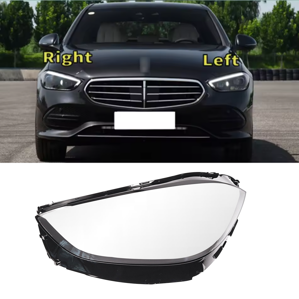 Left (Passenger Side) Headlight Lens for Mercedes Benz C-Class W206 (2 ...