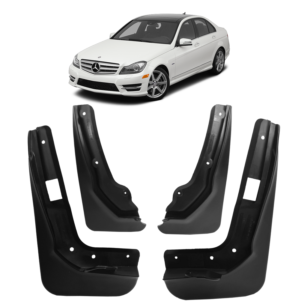 Buy Mud Flaps Set For Mercedes C Class W204 Sedan (2011-2015) also ...